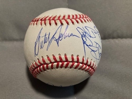 BOSTON RED SOX Multi-Signed Team OAL Baseball 1990s Butch Hobson, Rick ...