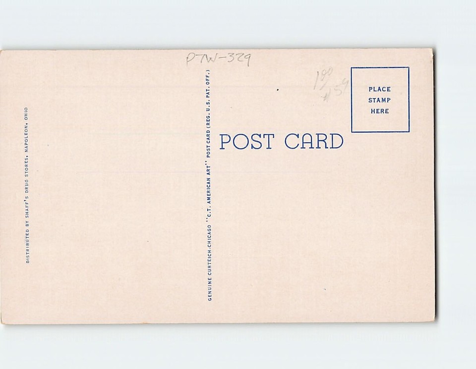 Postcard Sunset on the Maumee River Napoleon Ohio USA | eBay UK