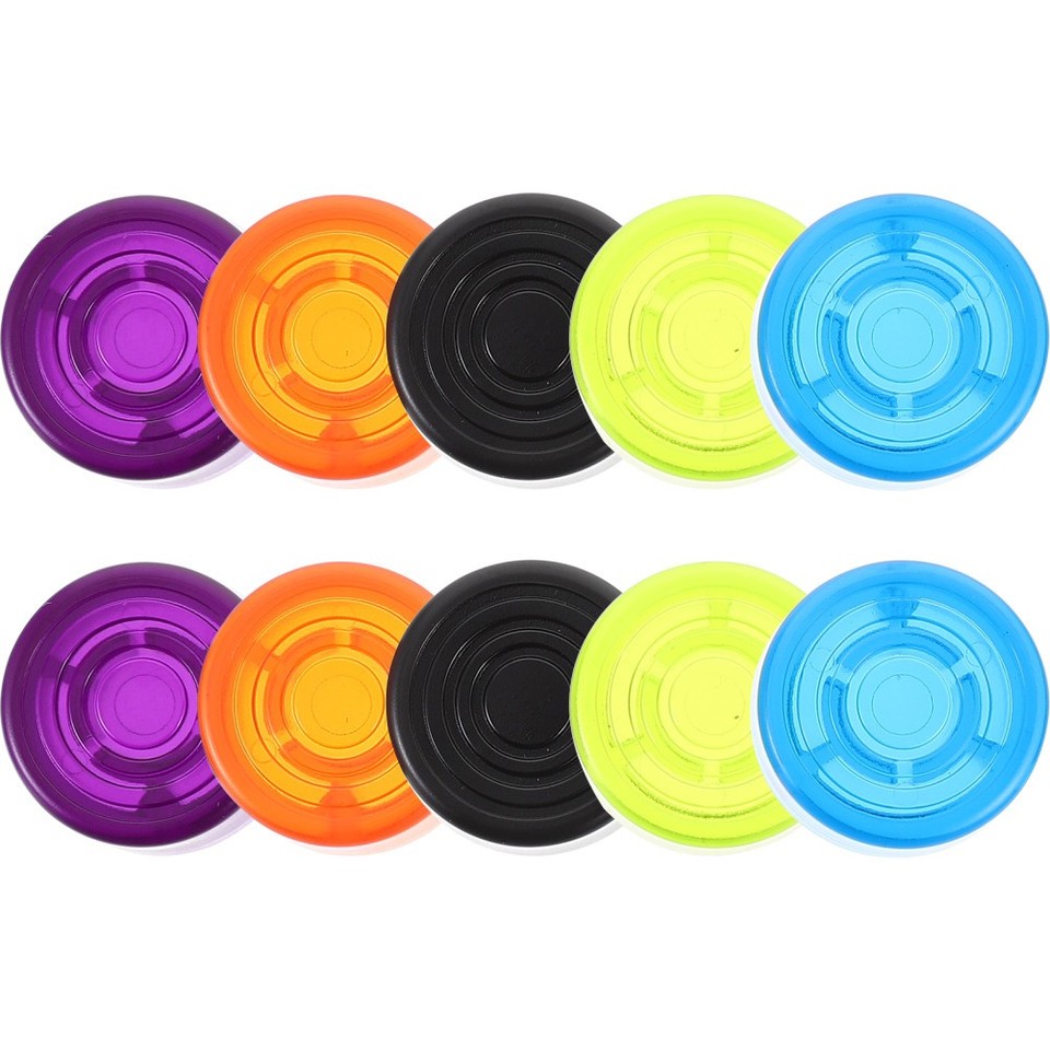 10 Pcs Guitar Pedal Cap Effect Topper Colored Foot Switch Protector ...
