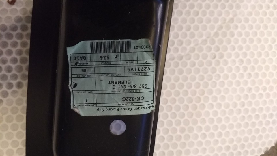 VW T25 body panel, front deformation element, Part No 251-805-041C ...