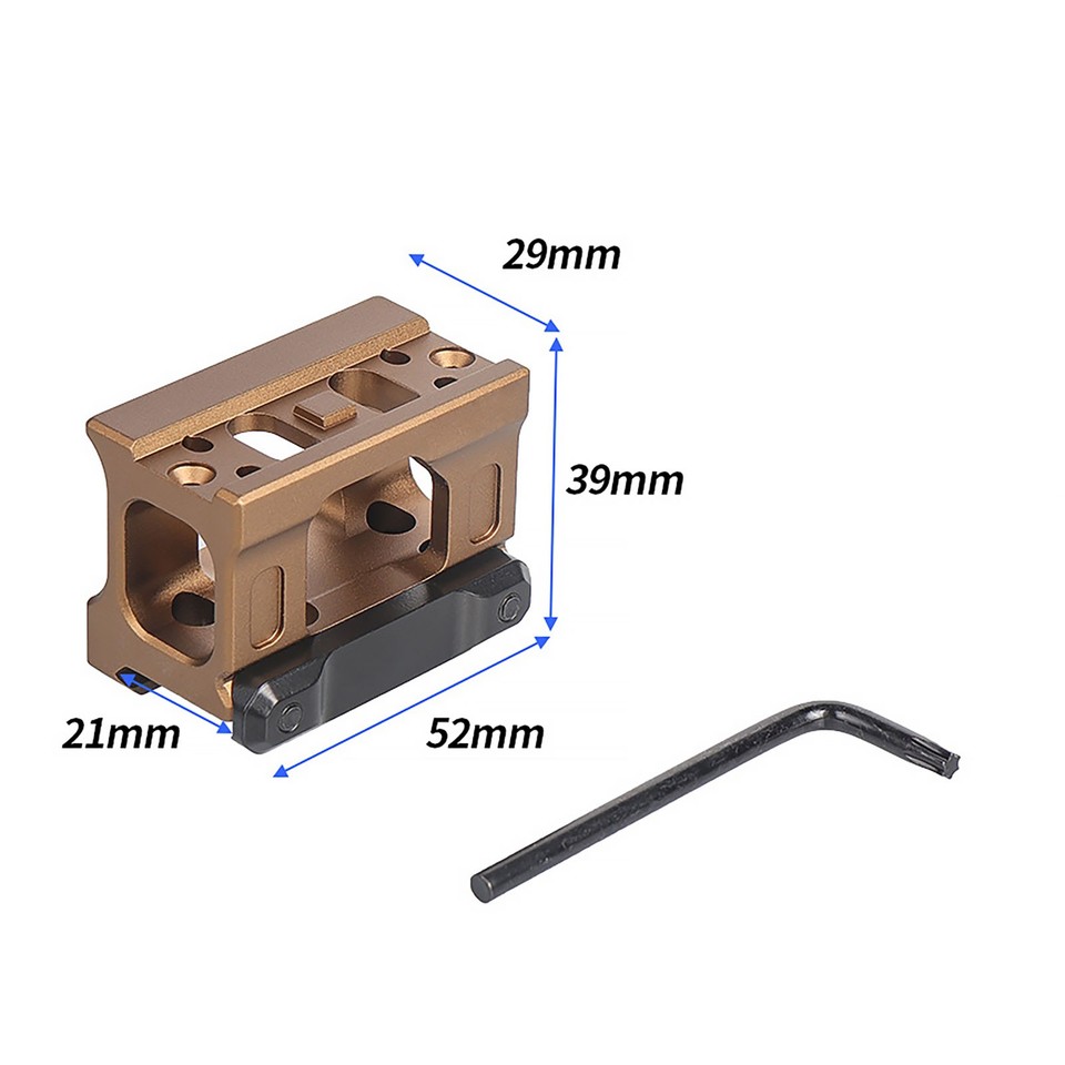 Tactical FAST Optic Riser Mount For T1 T2 Red Dot Sight Mount For 20mm ...