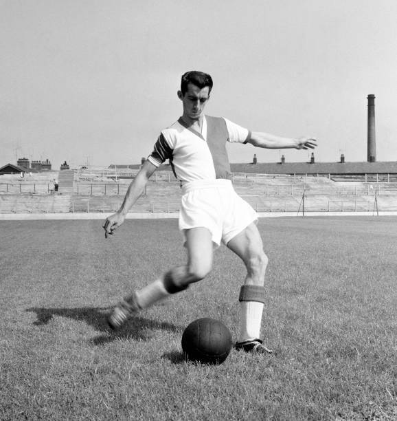 Roy Vernon Of Blackburn Rovers At Ewood Park Old Football Photo | eBay