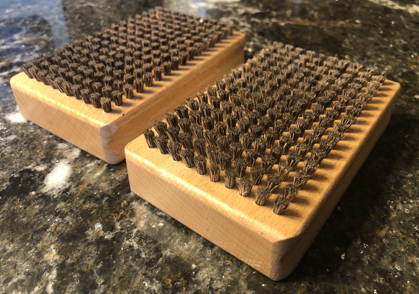 2- STAGE Handheld Bristled Brushes Snowboard Ski Wax Refinish Tuning 4 ...