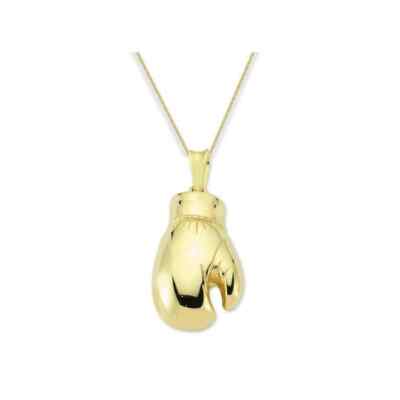 9ct Yellow Gold 0.5oz Boxing Glove Pendant Necklace | eBay