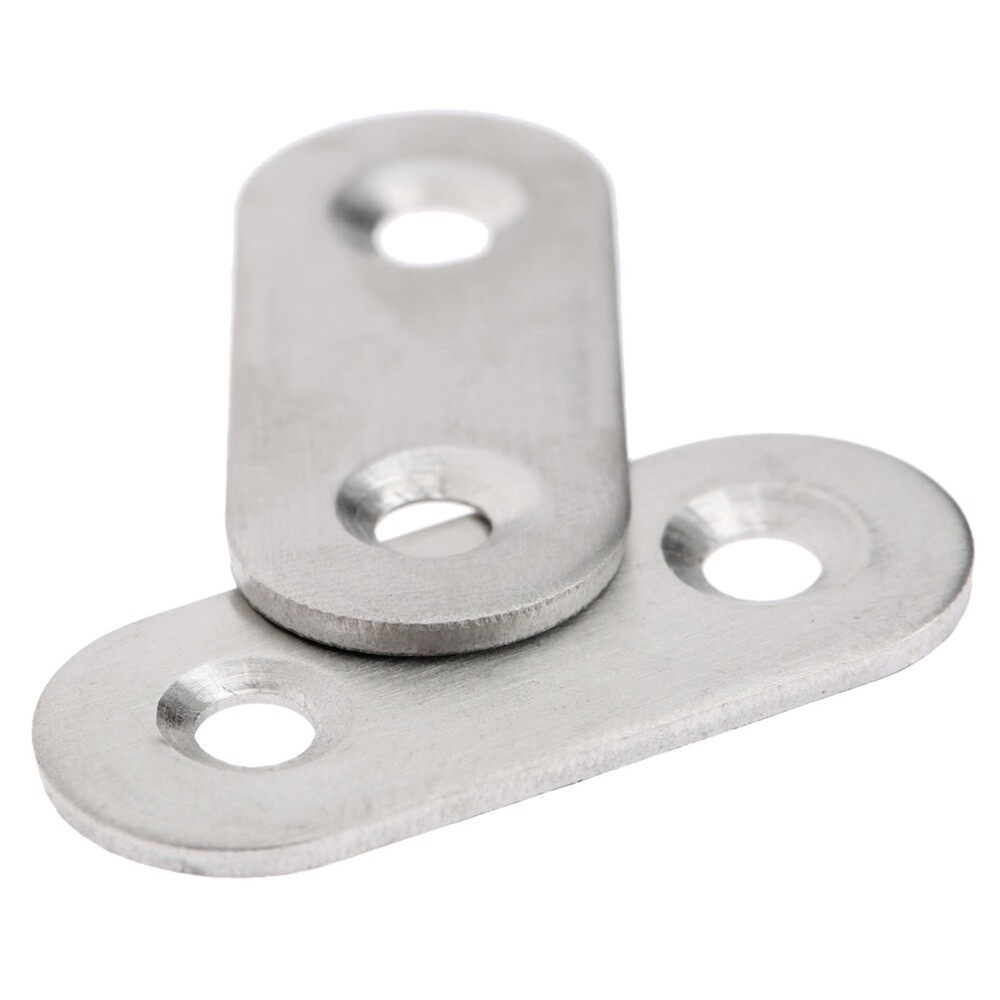 2 x Stainless Steel Straight Brackets Screens Window Furniture Brace ...