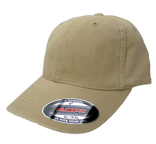 The Original Flexfit Yupoong Hat Cap Adult XL/XXL Khaki Beige Tan | eBay
