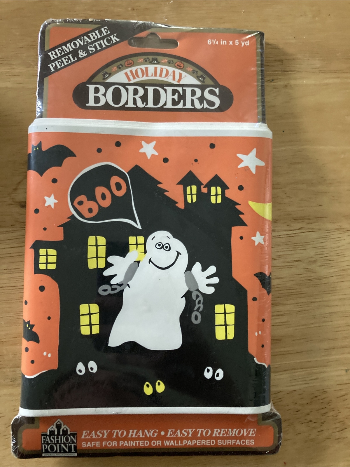 Boo Haunted House Peel & Stick Border Paper Wallcovering 6 1/4” X 5 Yd ...
