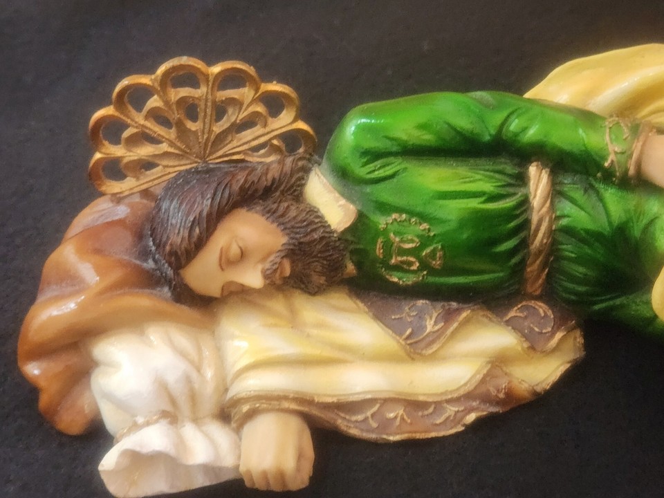 Sleeping St. Joseph 9.5" Statue Pope Francis Philippine Visit - Stamped ...