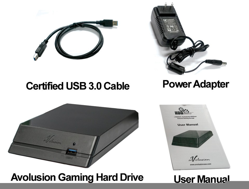 Avolusion (HDDGear) 3TB USB 3.0 External Hard Drive For PS4, PS4 Slim ...