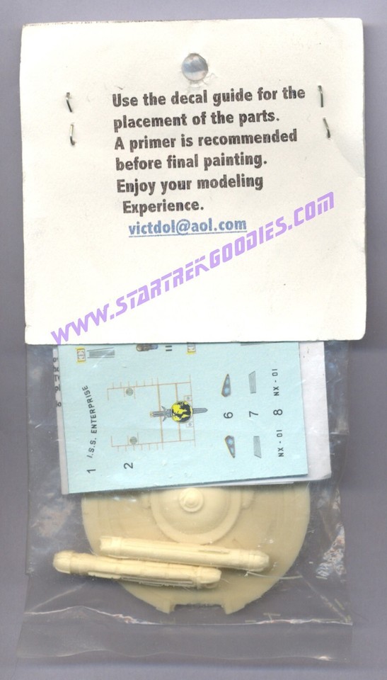 SEALED Star Trek: Enterprise MIRROR Universe Resin NX-01 MODEL KIT 1/ ...