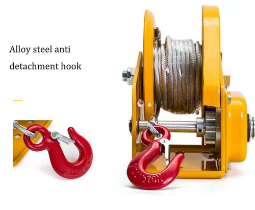 Hand Cranked Two-way Self-locking Traction Hoist with Brake Manual ...