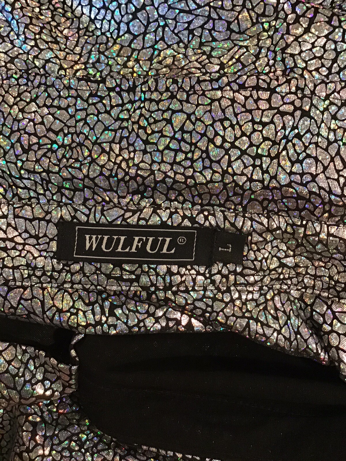 Wulful Men’s Metallic Shiny Iridescent Shimmery Shir… - Gem