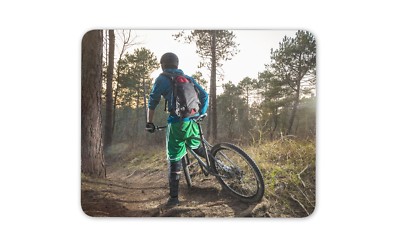 Mountain Bike Mouse Mat Pad - Biker BMX Trail Bikes Cool Fun Gift ...