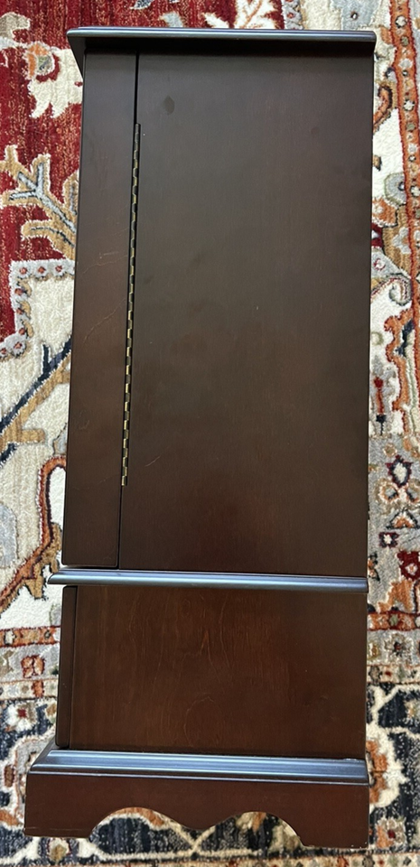 Vintage Bombay Jewelry Box Armoire Big 21" Tall Highboy Organizer ...