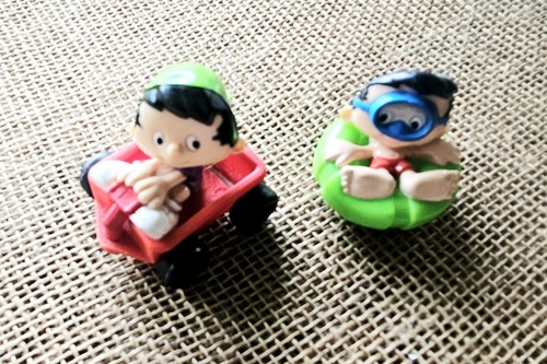 Lot Of 2 Vintage 1994 Bobbys World Wagon & Inner tube Toy Figures | eBay