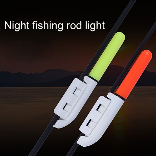 Fishing Rod Tip Light Led Waterproof Glow Stick Bite Alarm Night Strike ...