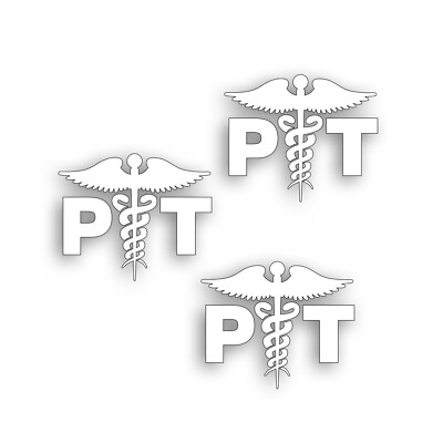 3X Caduceus PT Decal Sticker for Physical Therapist Healthcare Health ...