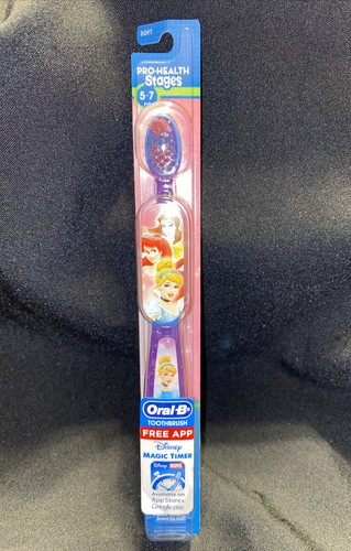 Oral B Kids 5-7 years Disney Princess Cinderella SOFT Manual Toothbrush ...