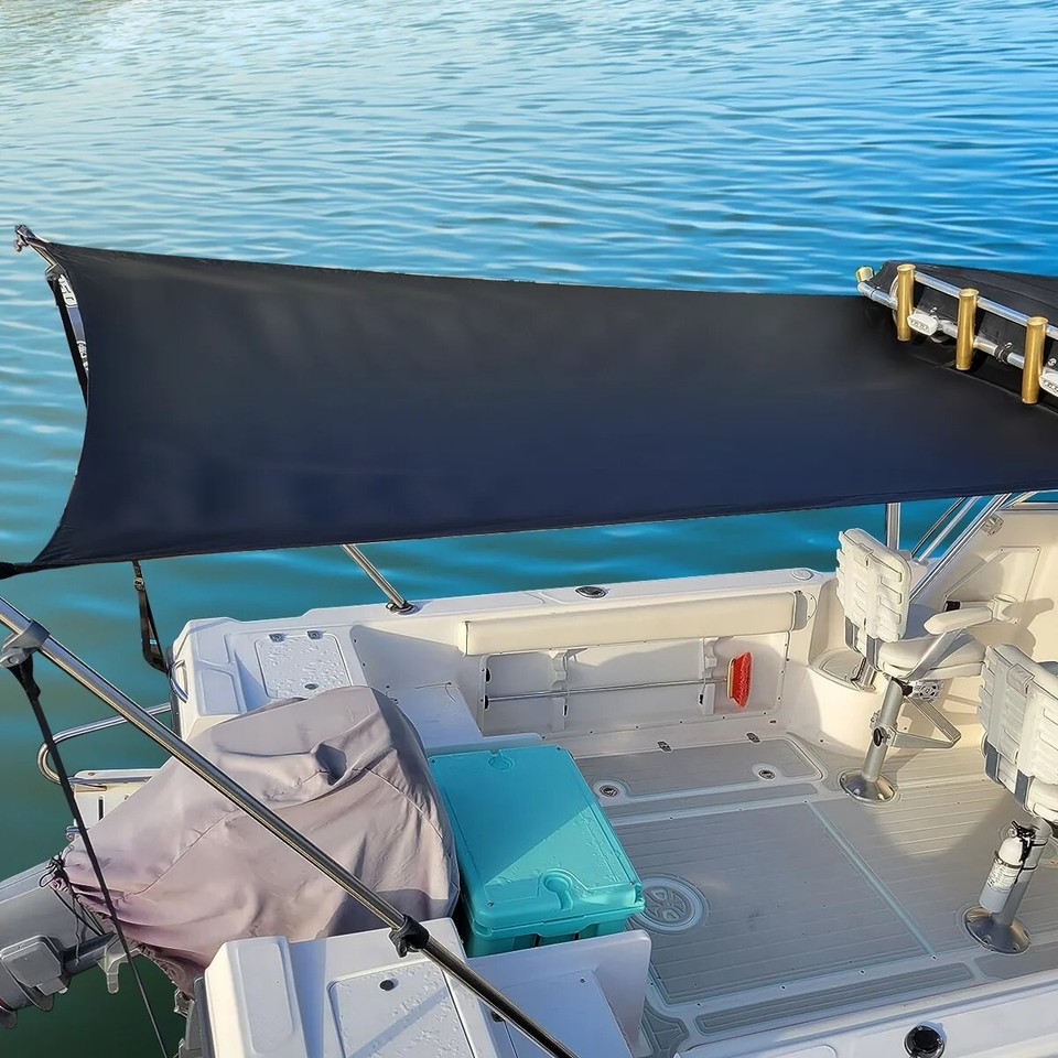 Oceansouth T-Top Extension Kit, Boat Stern Shade - Extends up to 4' x 5 ...