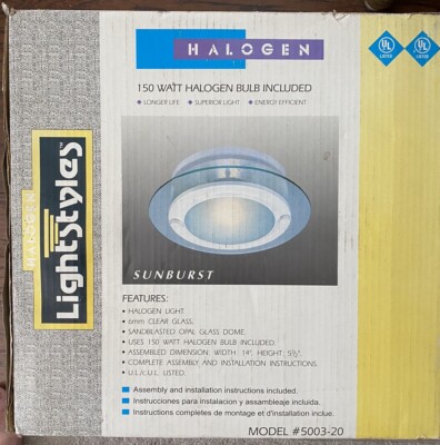 Ceiling Light Fixture By Lightstyles 150 Watt Halogen Bulb Included 14" | eBay