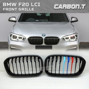 Front Grille 2015+ Matte Black For BMW F20 F21 LCI 1-Series M135i M ...