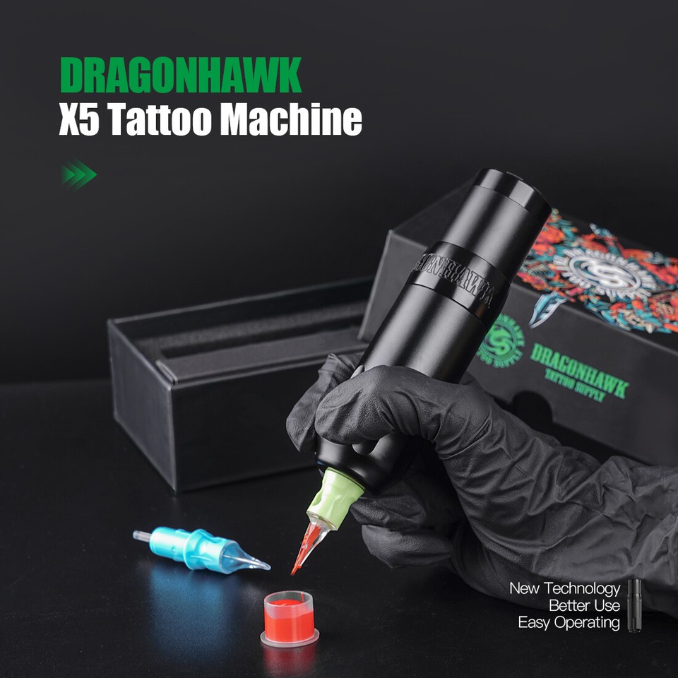 Brushless Motor Pen 4.0mm Stroke Wireless Rotary Tattoo Machine With ...