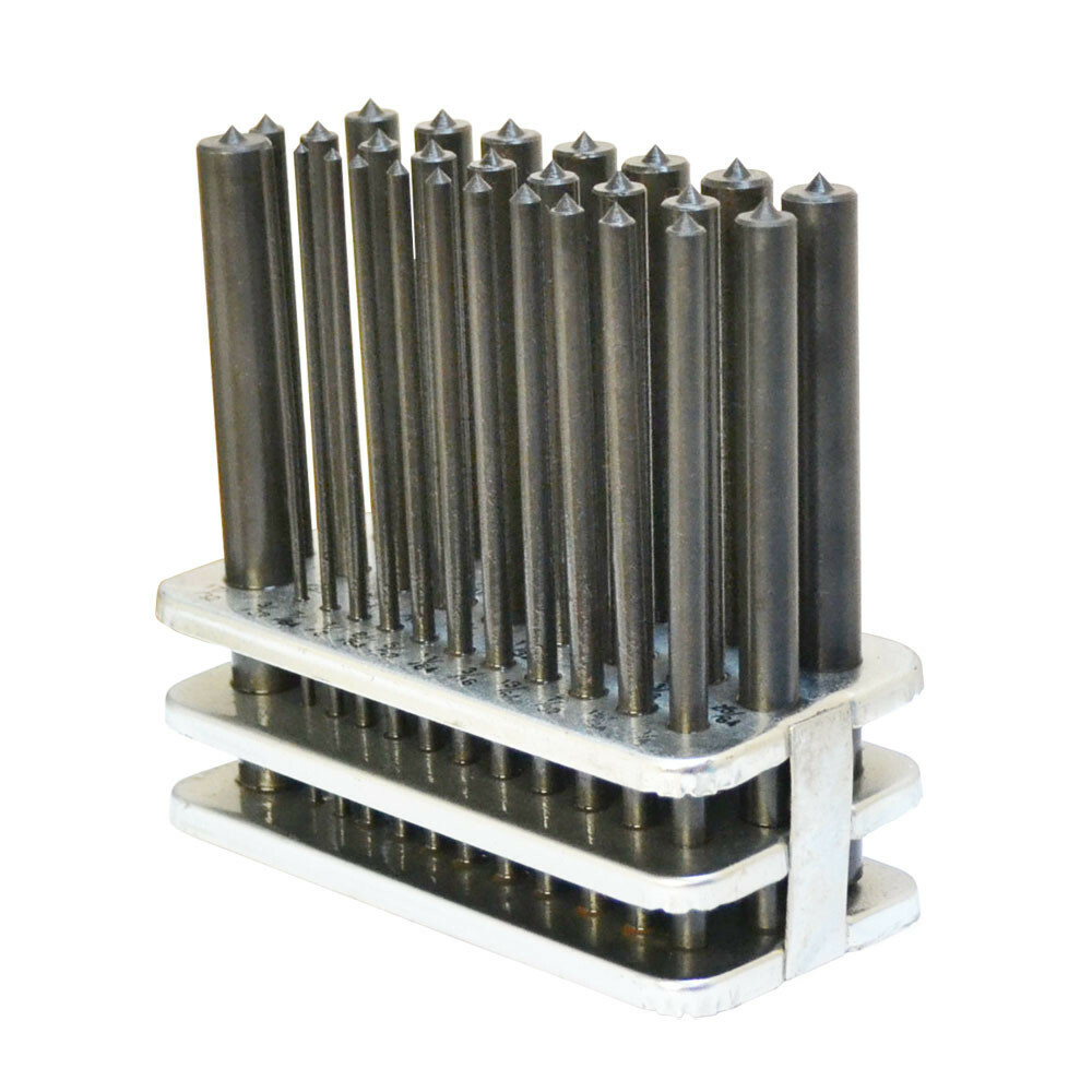 28 Pcs. 3/32 - 1/2'' Transfer Punch By 64th Set Punches Machinist ...