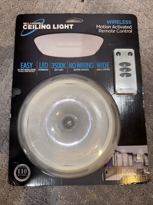 Bell + Howell Solutions 1-Light White Flush Mount Light Wireless W ...