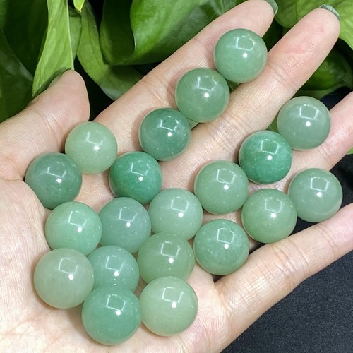 10pcs Natural Aventurine Ball Quartz Crystal Sphere Reiki Healing 14mm ...