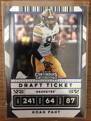 2020 Panini Contenders Draft Picks Noah Fant Blue Foil Draft Ticket | eBay