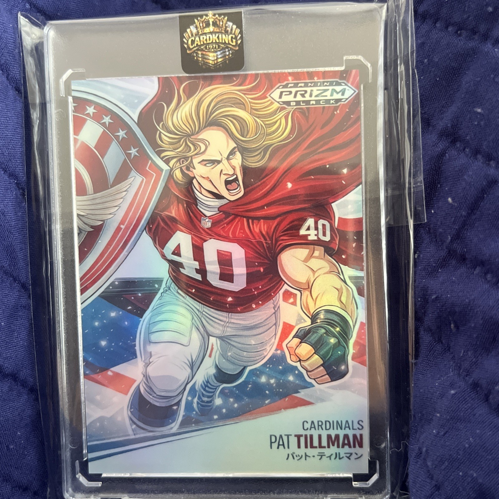 Pat Tillman Custom Art Prizm Color Manga Style Cardinals Art Card ...