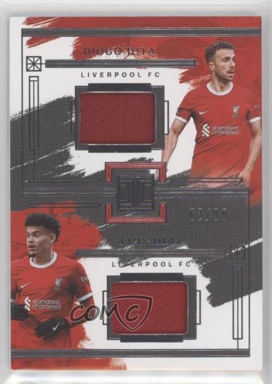 Diogo Jota / Luis Diaz 2023 Impeccable Premier League #ID-DL Impeccable Dual Materials - Silver ...