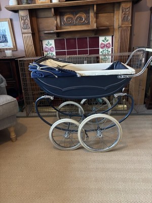 Marmet Vintage Coach-Built Pram Navy | eBay UK