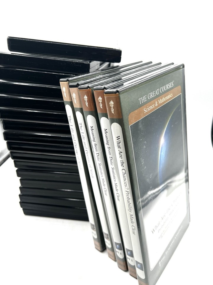 The Great Courses DVD & Guidebook Lot of 9 Sets (44 DVDS/22 Books ...