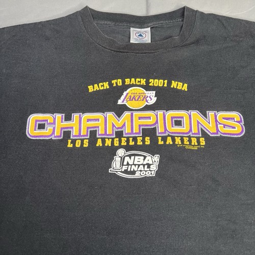 Los Angeles Lakers Shirt Men Size XL 2001 NBA Champions Back to Back ...