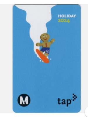 Los Angeles Metro Holiday 2024 TAP Fare Card Bus Subway | eBay