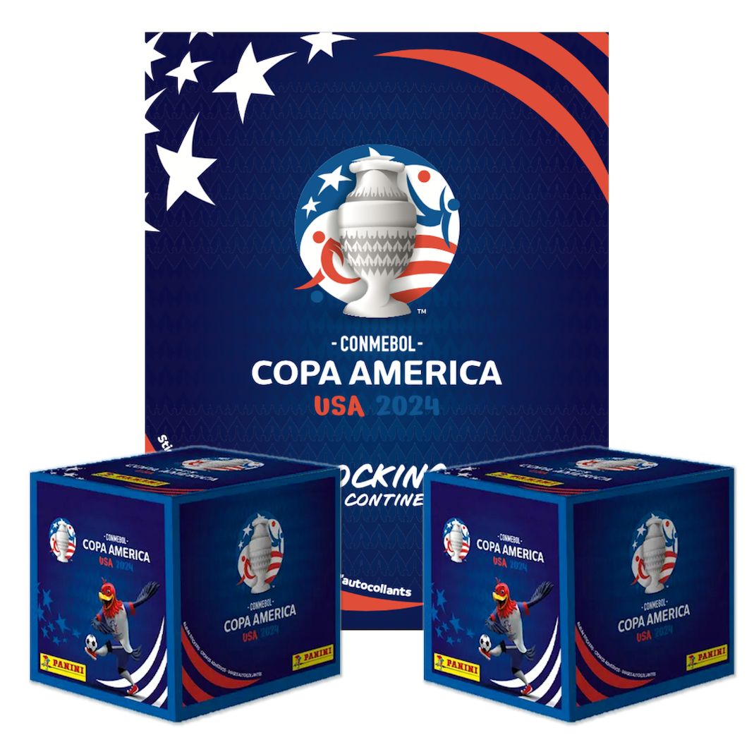 ON HAND Panini Copa America 2024 Album and Sticker 2 Box 100 packs USA ...