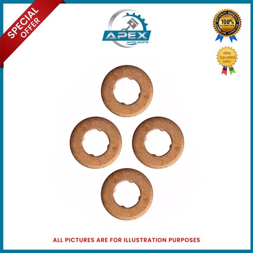BMW Serie 5 N47D20 2.0 Iniettore Diesel Rondelle IN Rame X4 13537787236 ...