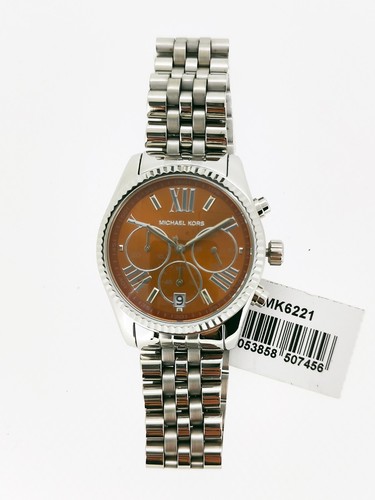 Michael Kors Ladies MK6221 Lexington Whisky Chronograph Watch Brand New ...