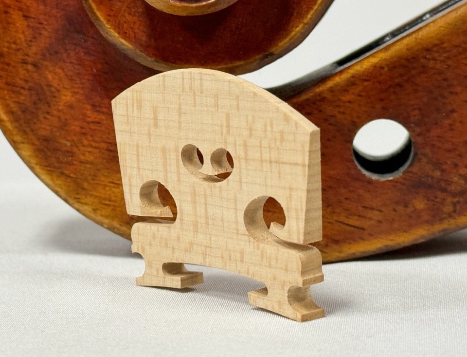 Quality Pre Fitted Violin Bridge,Choose Size- 4/4 3/4 1/2 1/4 1/8,Free ...