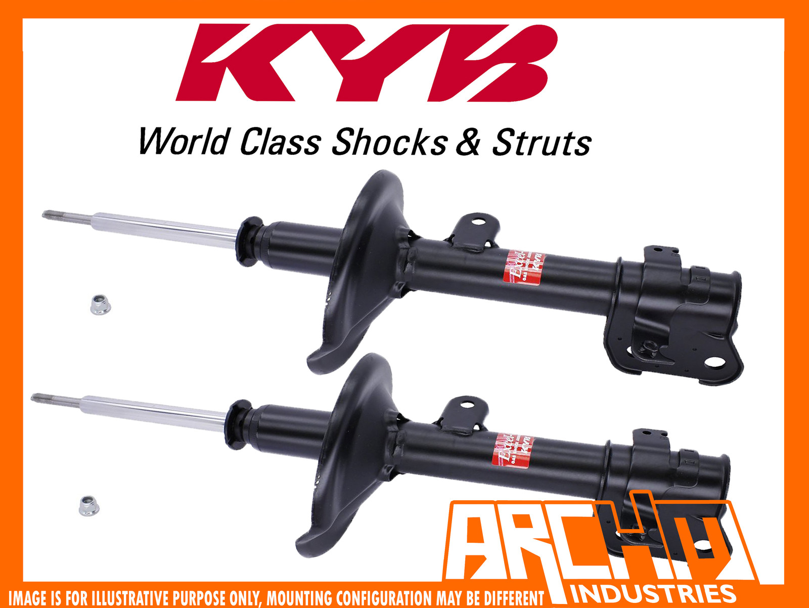 MAZDA 323 BJ 09/1998-12/2003 FRONT KYB SHOCK ABSORBERS | eBay