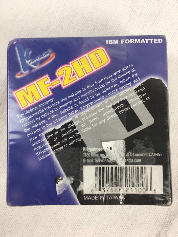 New K Hypermedia 10 PACK IBM Formatted MF-2HD 1.44MB Floppy Disks ...