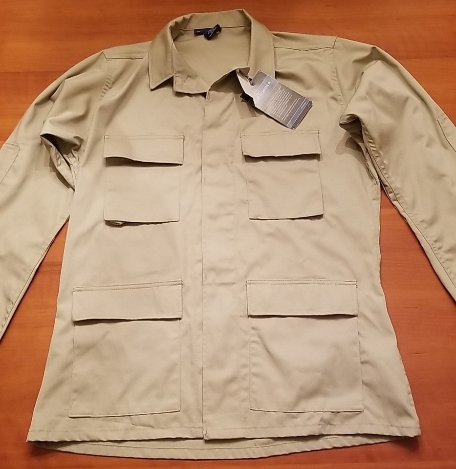 Propper® BDU Coat– Ripstop 4 Cargo Pockets Military Desert Shacket Tactical Gear | eBay