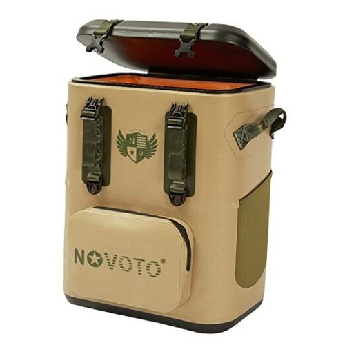 Magnetic Backpack Cooler, Hands-Free Zipperless Design, 2 30 Can ...