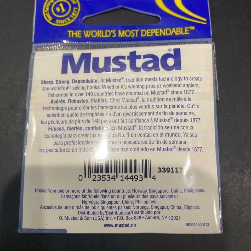Mustad Ref 92671 Size 1 Lot Of 12 Packs 10 Per Pack | eBay