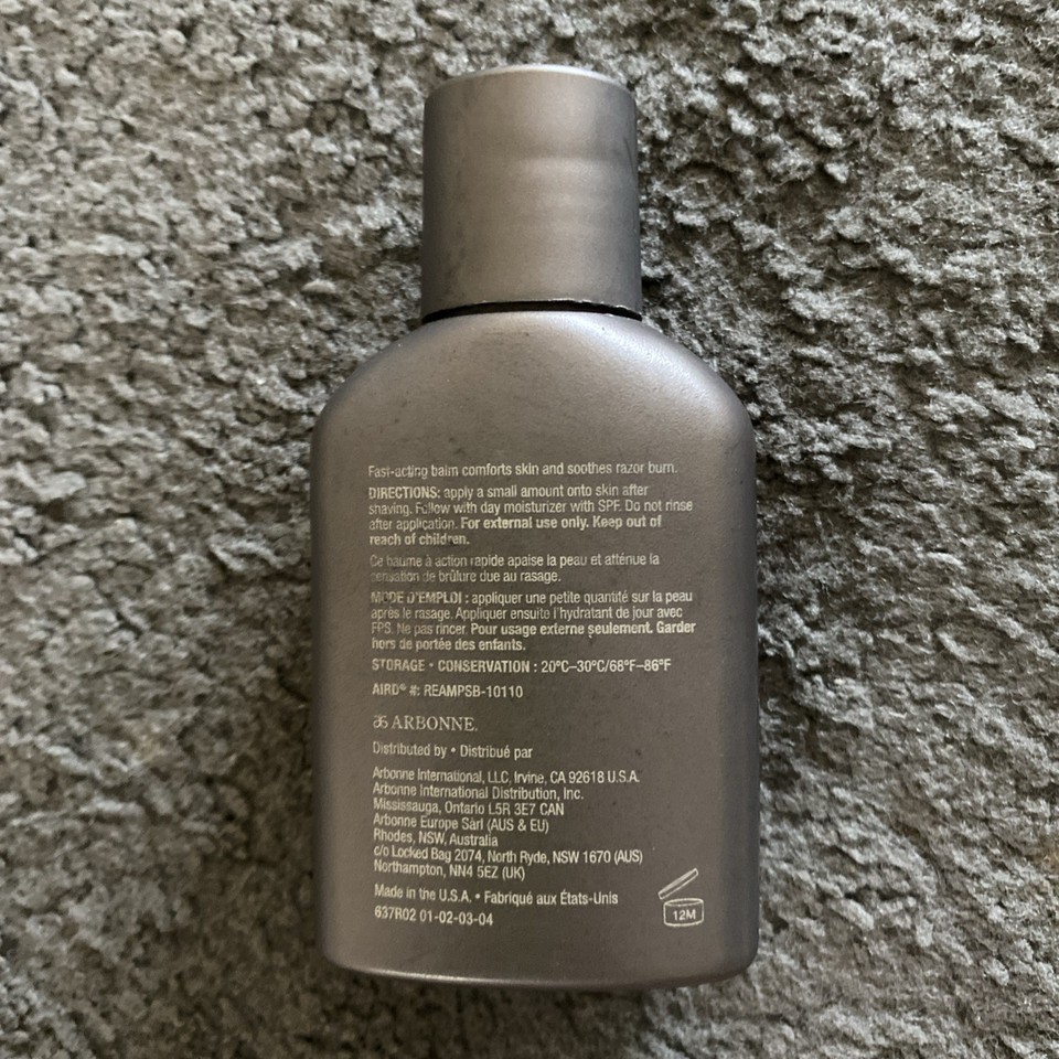 RARE Arbonne RE9 Advanced for Men Post Shave Balm Travel 3 fl. oz ...