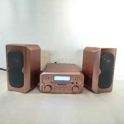 Magnavox MM435M 3-Piece Compact CD Shelf System with Digital FM Rose ...