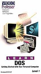 Video Professor: Learn DOS Versions 6.0 and 6.2 - Level 1 (VHS, 1999 ...