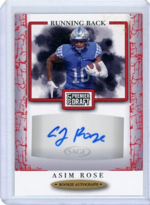 Asim Rose 2021 Sage Premier Draft Auto Rose | eBay