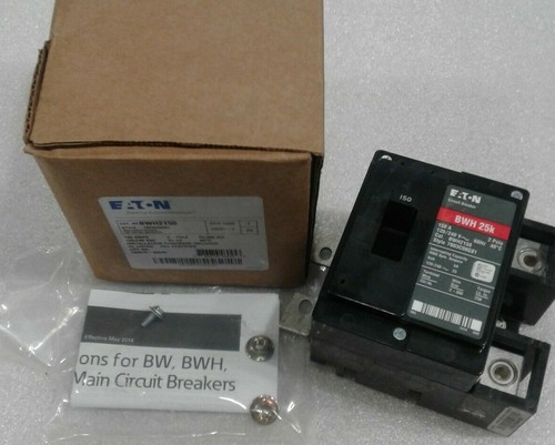 BWH2150 EATON 2 POLE 150A 120/240VAC 60Hz UL CIRCUIT BREAKER NEW | eBay